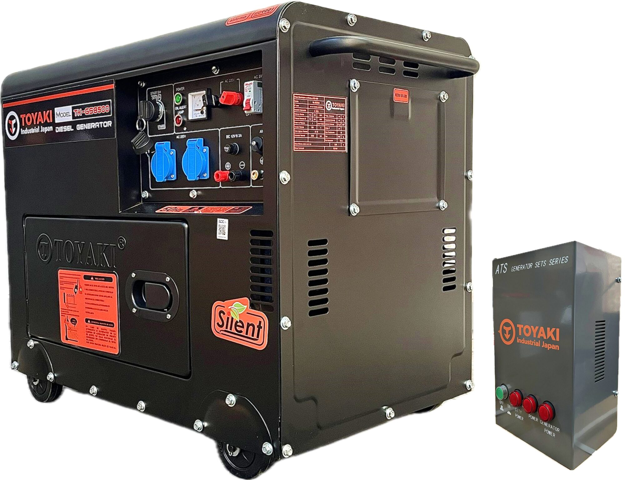 Generador Diésel Insonoro 6500 W, con ATS y Tablero – Mexxo